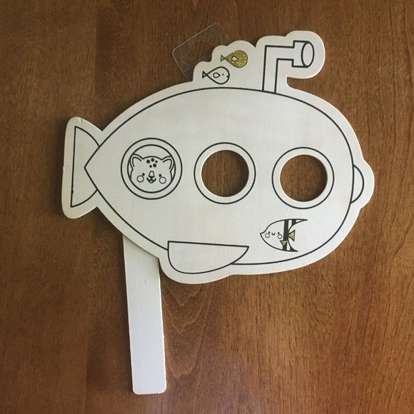 Toys | Submarine Wooden Craft Masks Nwt | Poshmark